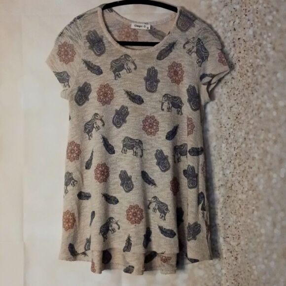Ginger G | Tops | Ginger G Bohemian Shirtm | Poshmark